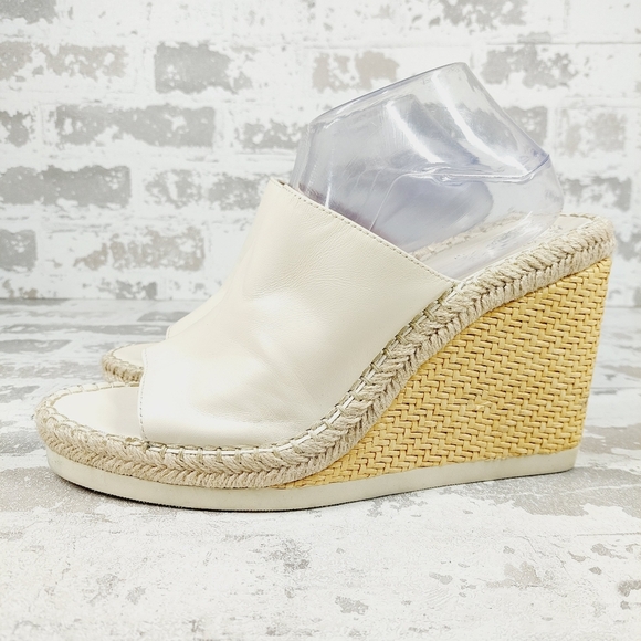 Vince Camuto | Shoes | New Vince Camuto Brissia White Leather Slip On ...